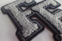 China 100% Towel Sew Chenille Custom Embroidered Patches for sale