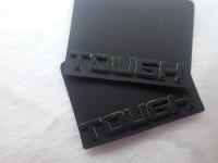 China Eco Friendly Ink Screen Printing Label Double Color PVC Material for sale
