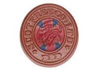 China Colorful Custom Embossed Leather Patches For Hats / Bag Light Weight for sale