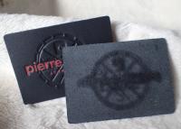 China Classic Durable Embossed Leather Patches , Fake / Genuine Leather Label for sale