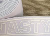 China Eco Friendly Narrow Woven Tape Wide Silicone Printed Elastic Waistband for sale