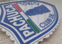 China Three Dimensional Silicon Custom Clothing Patches , Multi - Color Tatami Flocking Heat Transfer Label for sale