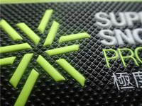 China High Frequency Embossed TPU Custom Clothing Patches Screen Printing For Sportswear Label for sale