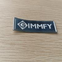 China High Frequency Embossed Soft TPU Badges Patches Translucent Rainbow Name Logo for sale