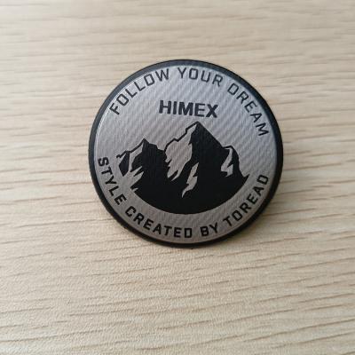 China High 3D Frequency Press TPU Label Embossed Garment Private Patch For Jacket for sale