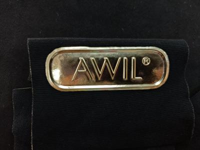China Waterproof Custom 3D TPU Heat Transfer Patches Gold Clothing Patches High Frequency Logo Hook And Loop for sale