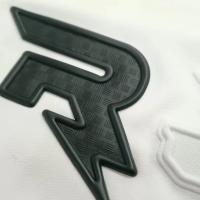 China Custom TPU 3D Black Label  Embossed  Heat Press Label TPU Printing Patches for Jersey for sale