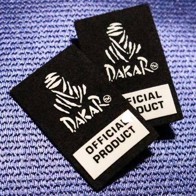 China Custom Label Glossy Silicone Label Heat Transfer Label Rubber Logo For Garment for sale