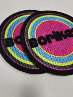 China Custom Heat Press Flocking Logo Patch Iron On  Heat Transfer Vinyl T Shirt for sale
