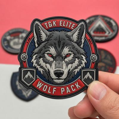 China Custom 3D High Frequency TPU Badges featuring silicone material personalized logos and sizes ideal for apparel and clothing patch branding for sale
