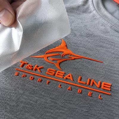 China Custom 3D TPU Heat Transfer Logo Labels for Sportswear Brands for sale