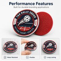 China Customizable 3D High Frequency TPU Badges featuring raised designs and smooth finishes ideal for enhancing visibility and recognition for sale