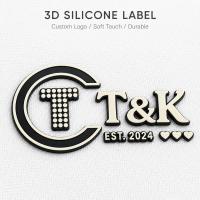 China Premium Custom Silicone Heat Transfer Labels with 3D Raised Logo for Clothing Sportswear Activewear Jackets Bags and High-End Apparel Branding for sale