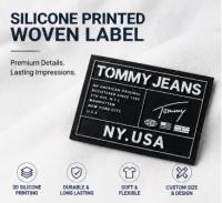China Durable Screen Printing Labels Providing Clear Brand on Various Fabric Materials for sale