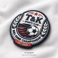 China 3D TPU Sports Badge Custom Logo Heat Transfer Patch Manufacturer for sale