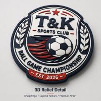 China 3D TPU Sports Badge Custom Logo Heat Transfer Patch Manufacturer for sale