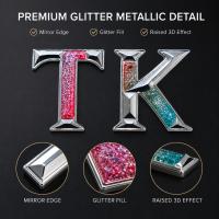 China CUSTOM 3D METALLIC GLITTER HEAT TRANSFER LOGO LABELS FOR APPAREL & SPORTSWEAR for sale