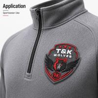 China Felt Base 3D Silicone Badge Custom Raised Logo Sew On Durable Team Patch Custom Made OEM Factory Direct for sale