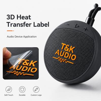 China Customized Designs Eco-Friendly 3D Heat Transfer Clothing Labels Wash-resistant up to 40 washes for sale