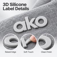 China Custom 3D Silicone Heat Transfer Logo Labels for Hoodies and Apparel for sale