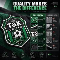 China Custom 3D TPU Team Crest Patches for Football Jerseys and Sportswear for sale