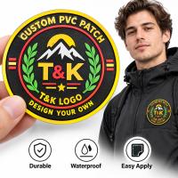 China Custom Soft PVC Patches with 3D Raised Logo for Clothing Bags and Jackets for sale