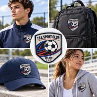 China Custom 3D Fabric Football Patches with Raised Logo for Clubs and Teamwear for sale