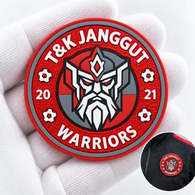 China Custom 3D TPU Raised Logo Badges - Washable & Eco-Friendly Silicone Rubber Labels for Gaming Teams for sale