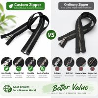 China Custom Metal Zippers with Auto Lock and Logo Pullers for Jackets Bags and Garment Accessories for sale