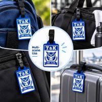 China Custom Silicone Bag Tags with 3D Logo for Backpacks Keychains and Accessories for sale