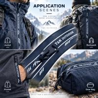 China Custom Waterproof Metal Zipper with Auto Lock and Printed Logo for Outdoor Jackets and Sportswear for sale