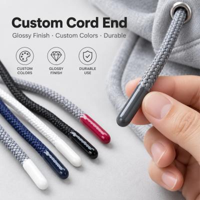 China Custom Soft Silicone Aglets for Drawstrings Hoodie Cords and Garment Accessories for sale