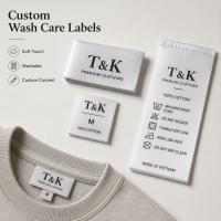 China Eco-Friendly Customized Design Woven Clothing Labels with Free Sample Cost for Womenswear Fashion Brands for sale