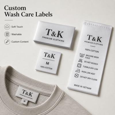 China Eco-Friendly Customized Design Woven Clothing Labels with Free Sample Cost for Womenswear Fashion Brands for sale