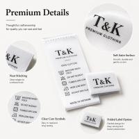 China Eco-Friendly Customized Design Woven Clothing Labels with Free Sample Cost for Womenswear Fashion Brands for sale