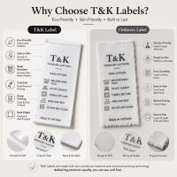 China Eco-Friendly Customized Design Woven Clothing Labels with Free Sample Cost for Womenswear Fashion Brands for sale