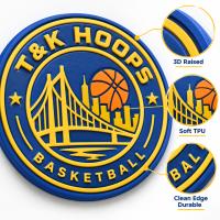 China Custom 3D TPU Badge with Raised Team Logo Eco-Friendly Washable High Frequency Clothing Patch for sale