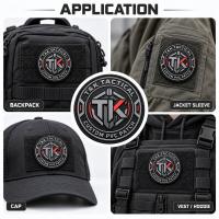 China Custom 3D PVC Velcro Patches with Raised Logo for Backpacks Bags and Gear for sale