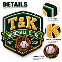 China Customized Size Durable Fabric Fast Turnaround Embroidery Badges and Embroidered Patches for Team Uniforms for sale