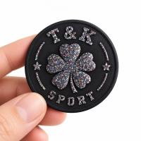 China Custom Glitter PVC Sports Badges with Raised Details for Jackets Bags and Teamwear for sale