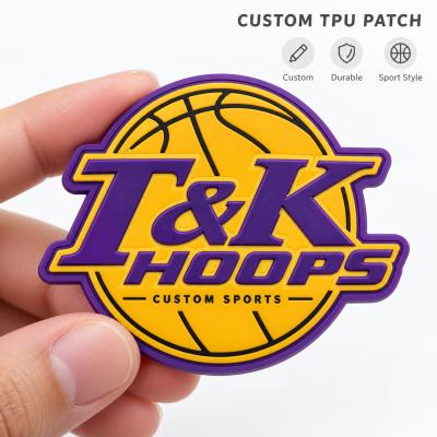 China Heat Transfer Eco-Friendly Washable Silicone Rubber Labels and Custom Silicone Patches for Apparel Branding for sale