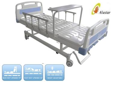 China Aluminum Folding Guardrail Manual Crank Nursing Medical Hospital Beds (ALS-M307) for sale