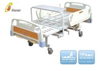 China ABS Guardrail 2 Crank Medical Hospital Care Bed With Overbed Table (ALS-M212) for sale