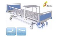 China 2 Crank Medical Hospital Beds Square Abs Headboard Overbed Table (ALS-M215) for sale
