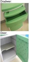 China ABS Plastic Hospital Bedside Locker / Medical Locker Hospital Furniture for sale
