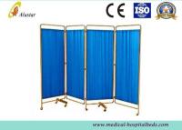 China Mobile Stainless Steel Medical Privacy Screen, Folding Hospital Bedside Ward Screen (ALS-WS02) for sale
