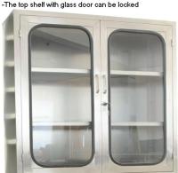 China 300*1750mm Hospital Stainless Steel Medical Cabinet Wardrobe Cabinet With Lock for sale