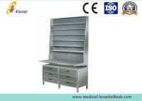 China 2 Drawers Hickey Cabinet Hospital Side Table With Big Storage ( ALS - CA004) for sale