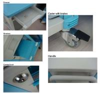 China 20 Shelves Abs Plastic Hospital Medical Trolley Medical Record Holder Trolley (ALS-MT109) for sale