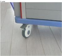 China Emergency ABS Medical Trolley Medicine Cart With Drawer And Door (ALS-MT116b) for sale